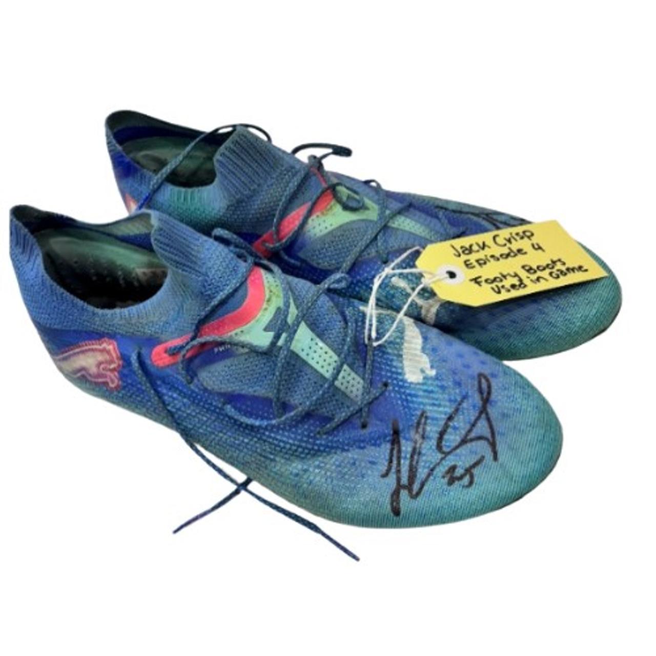 JACK CRISP Hand Signed Game Worn Footy Boots | Powered by Givergy